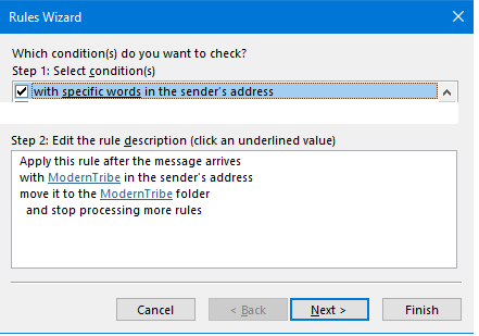 Problem With Rule Not Working - Microsoft Q&A