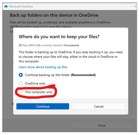 How do i turn off automatic one drive back upp and get it off of my pc ...