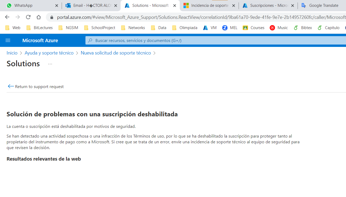 My subscription for a simple Python App was suspended - Microsoft Q&A