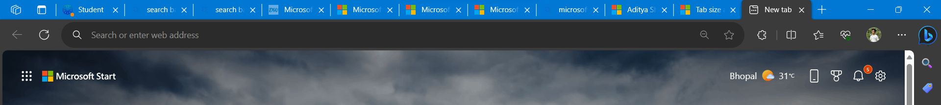 Tab size and Title bar suddenly became too large - Microsoft Q&A