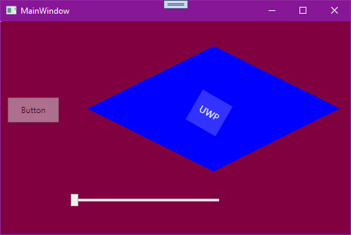 WPF using WindowsXamlHost can set it from quadrilateral to triangle ...