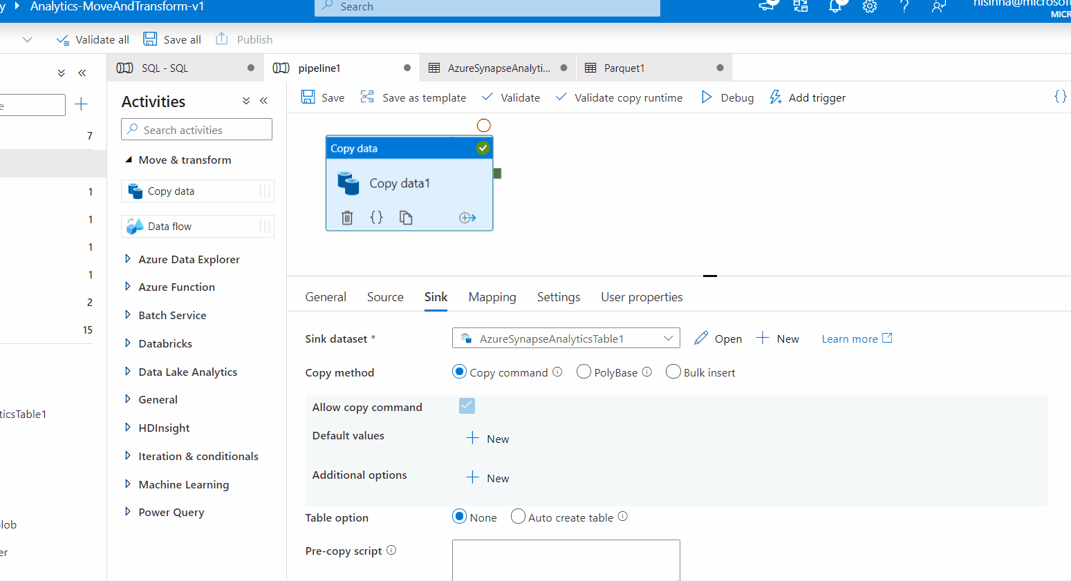 Data Factory Copy Activity To Azure Synapse Microsoft Qanda 8446