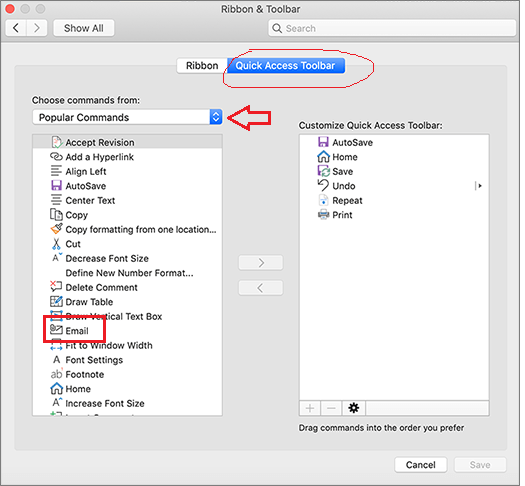 Keystroke in menu Excel>Print>sent to mail (MAC) - Microsoft Q&A