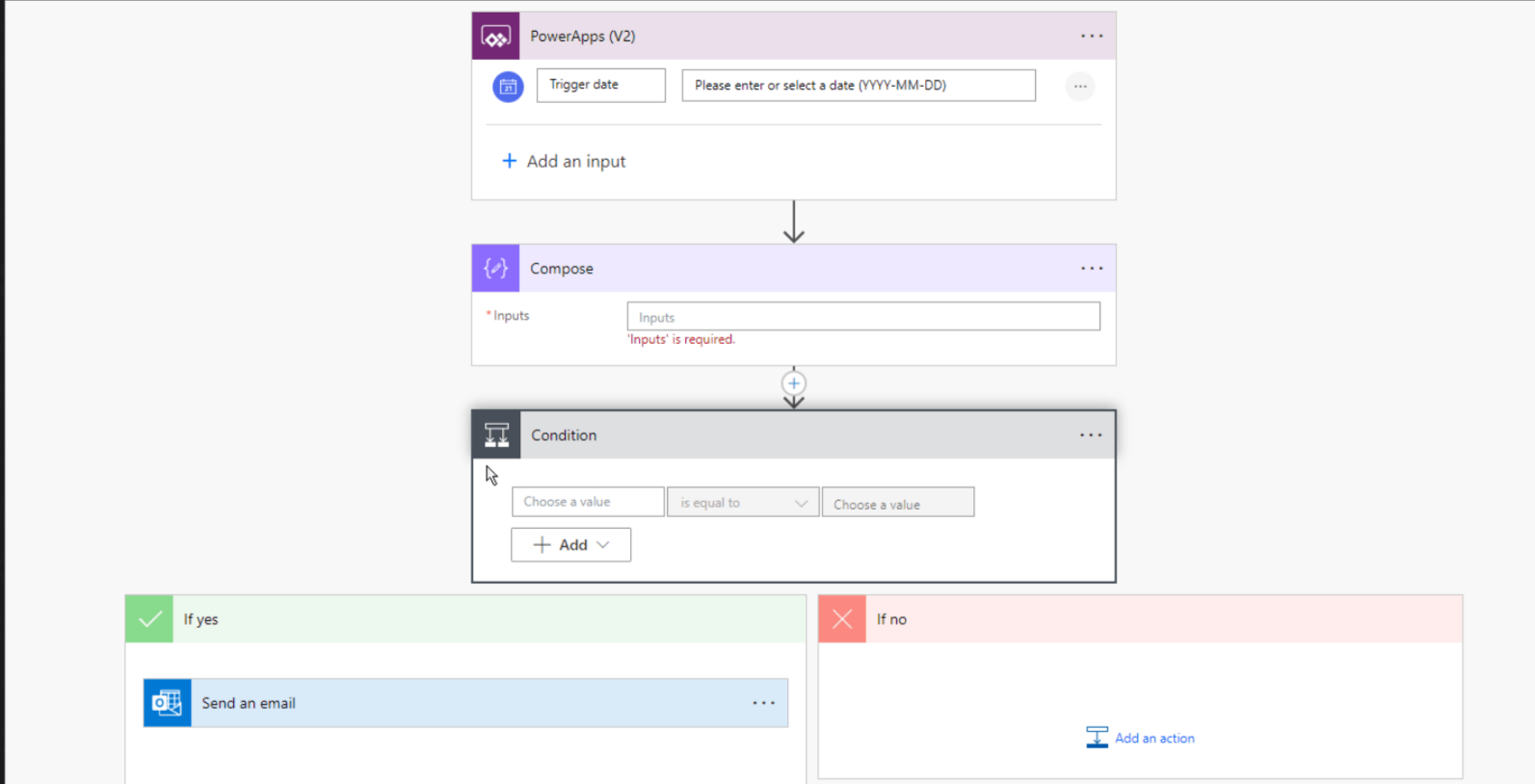 How can i send an email notification using power automate, but my data ...