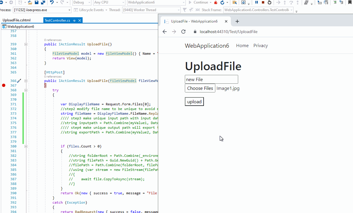 How To Get Data Directly From Requestformfile 0 Instead Of Copying It To Server Microsoft Qanda 2869