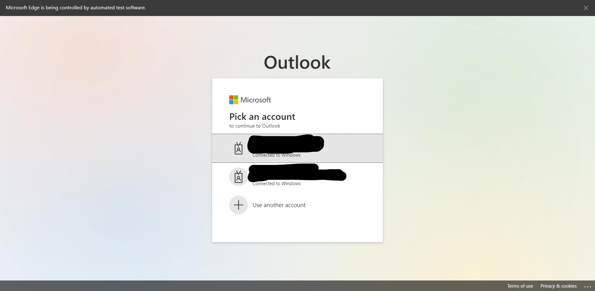 Is there any selenium edge browser options to remove local user account ... Is there any selenium edge browser options to remove local user account ...