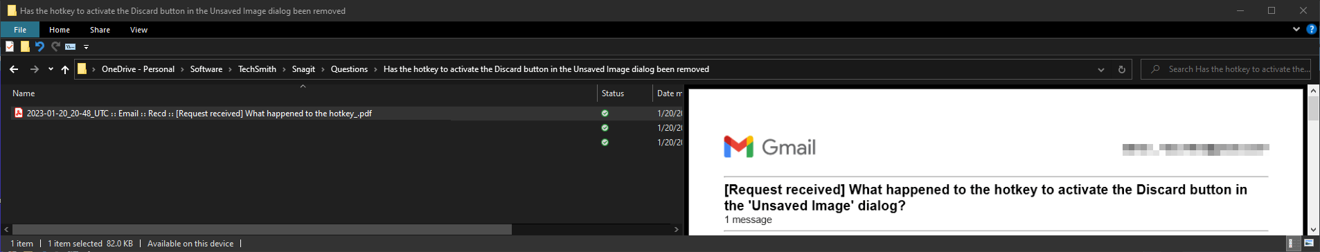 Why do long filenames result in the File Explorer preview pane showing a warning rather than a ...