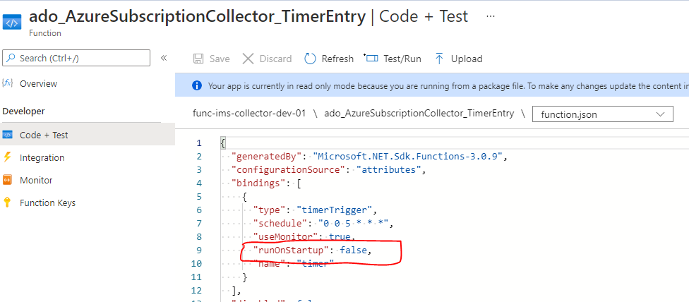A warning prompt appears showing "RunOnStartup" is enabled for one of ...