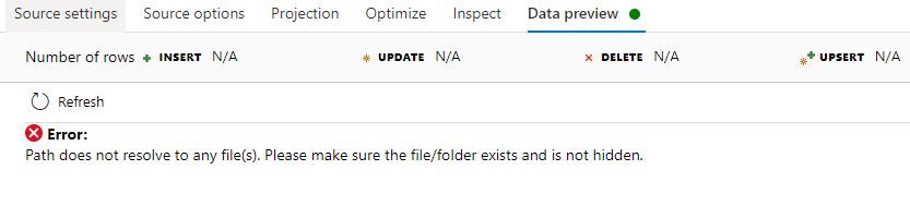 Azure Data Factory Data Flow Error When Using Xls As Source