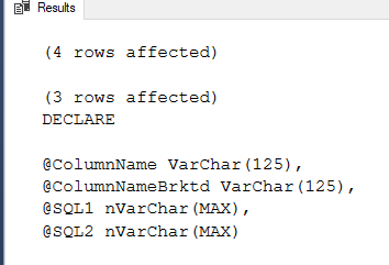 Include carriage returns in a compliled SQL Statement - Microsoft Q&A