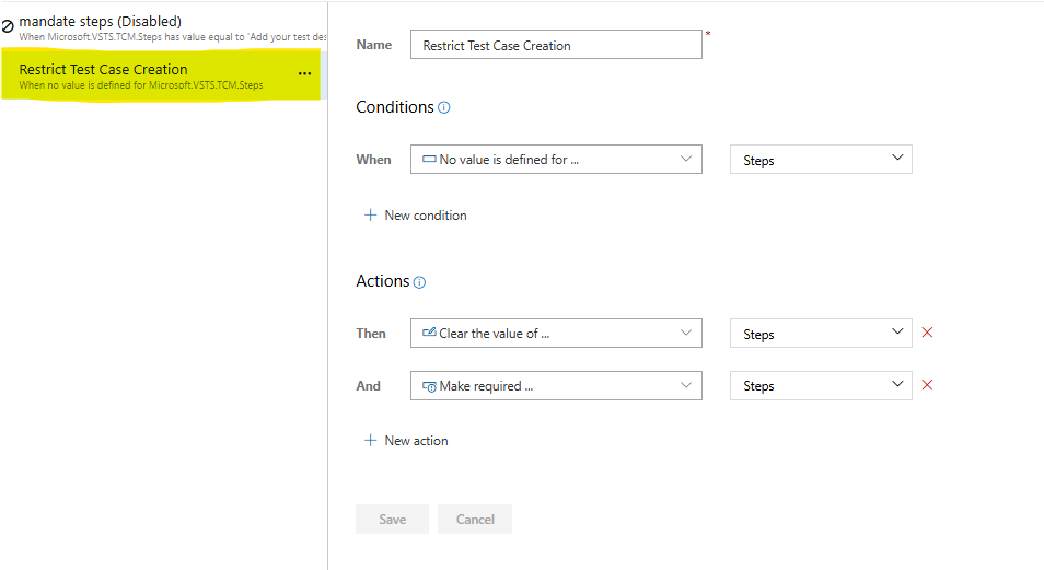 How to make the Steps field in test case mandatory in Azure DevOps ...