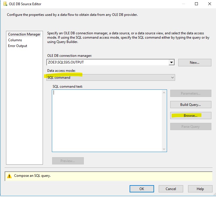 Can I Use Sql Query File As A Data Source In Ssis Microsoft Qanda 3938