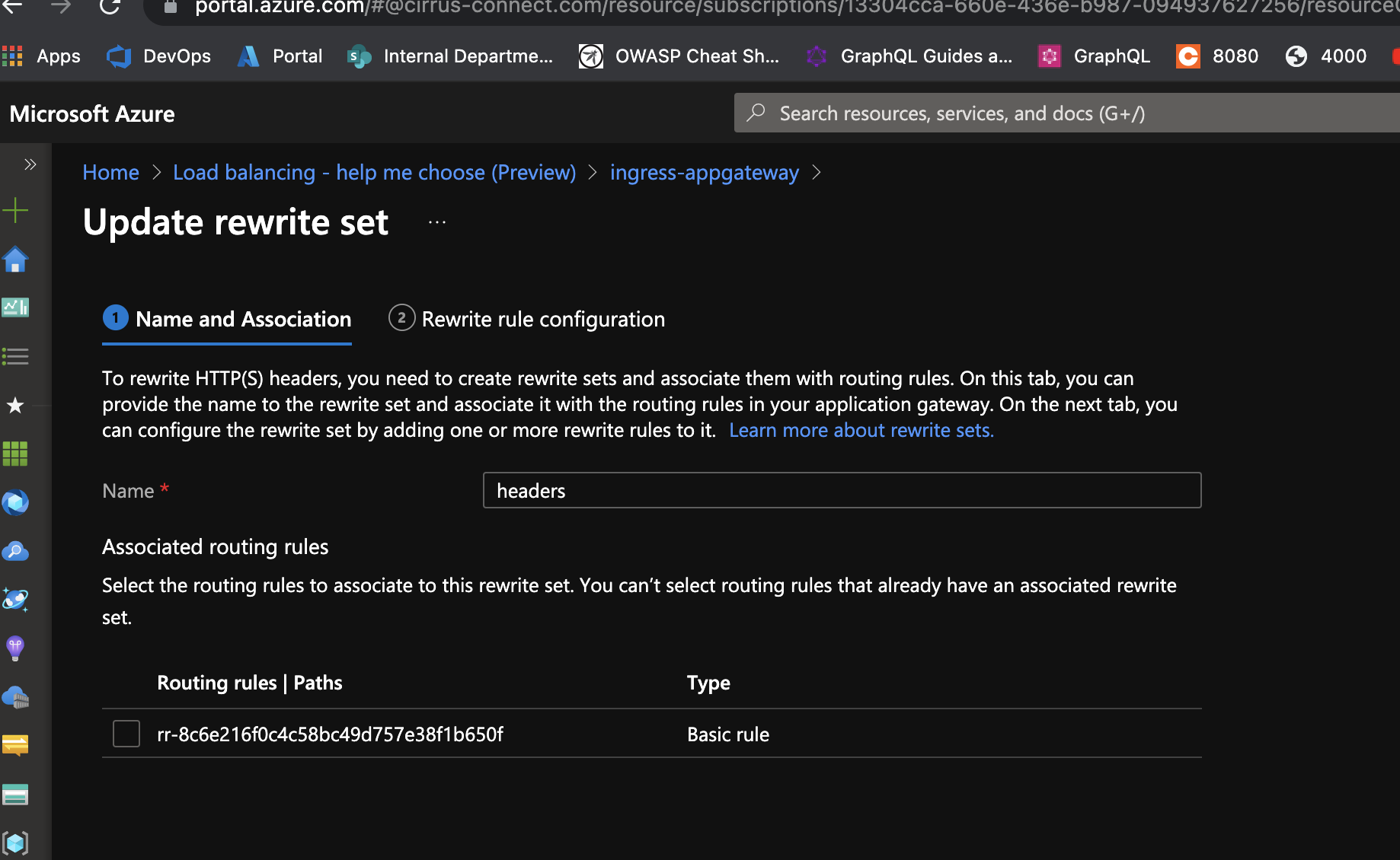 Application Gateway Rewrite Rules Unchecked Microsoft Qanda