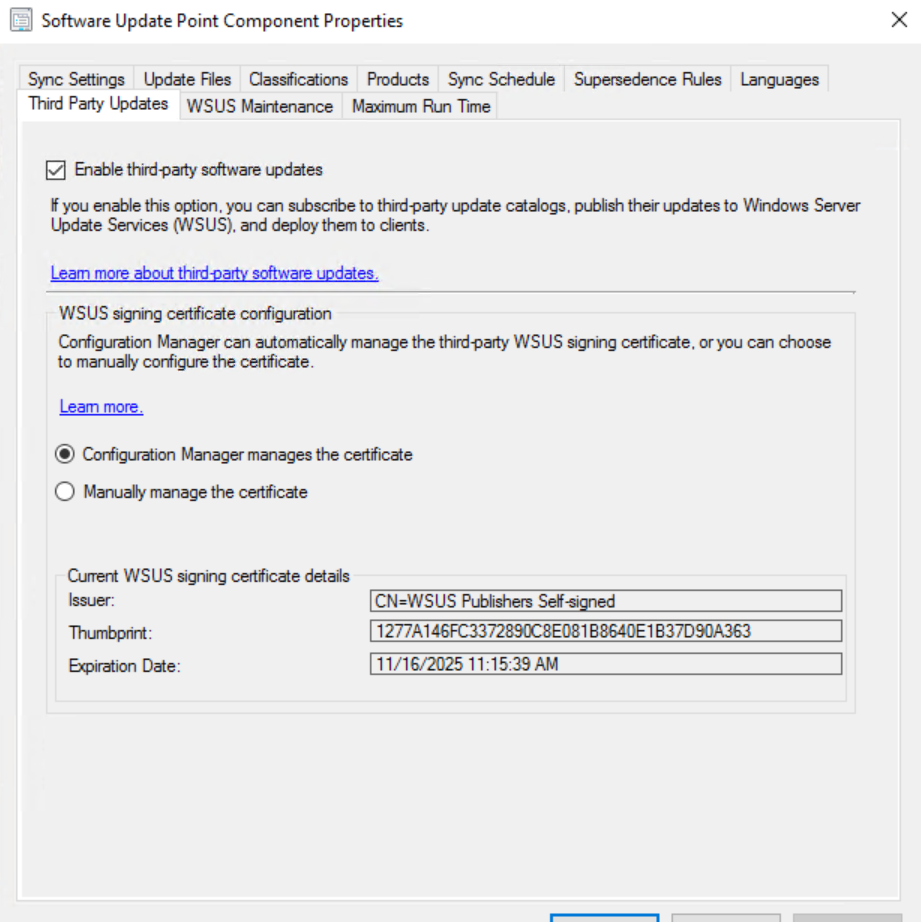 Third-Party Software update - Microsoft Q&A