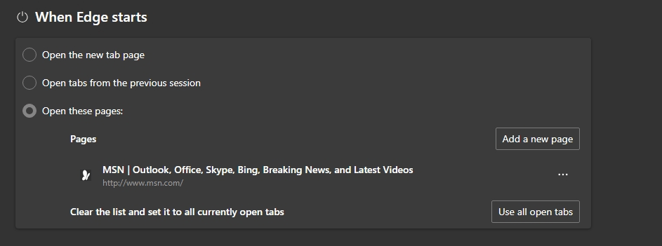 MSN in edge browser - Microsoft Q&A