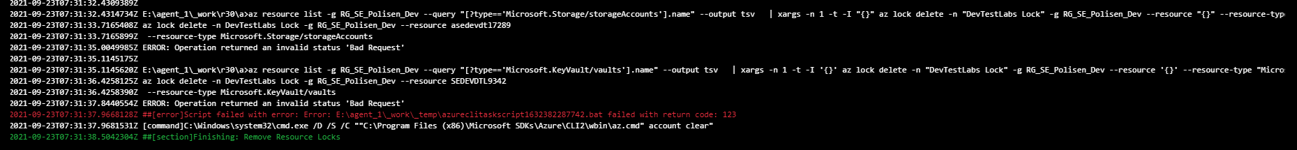 Unable To Run Long Cli Command From Azure Cli Task In Azure Devops Microsoft Qanda
