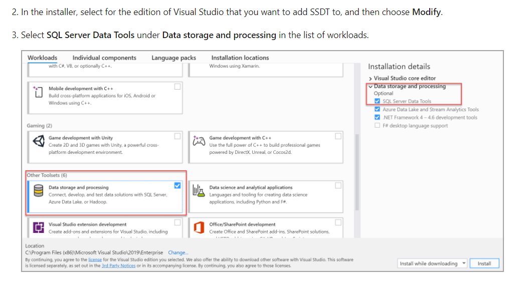 Unable To Install Ssdt 2017 Tools For Ssis And Ssrs Microsoft Qanda