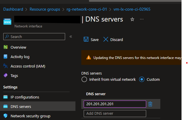 Using only a specific DNS Server while connected to a specific Subnet - Microsoft Q&A