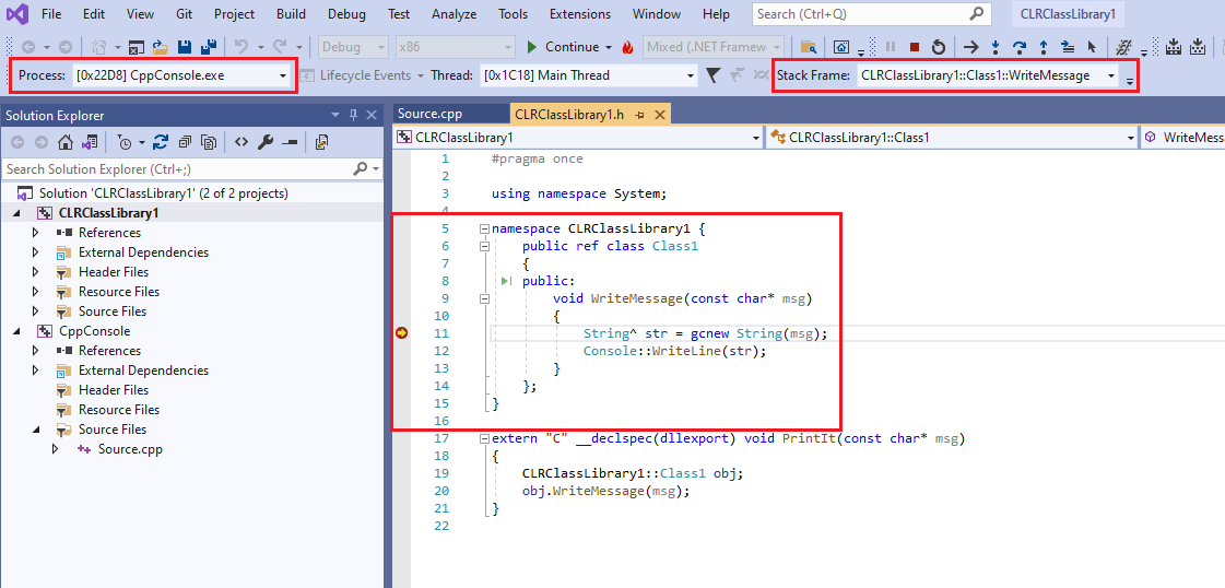 Visual Studio 2019: Undefined behavior in a C++/CLI wrapper project ...
