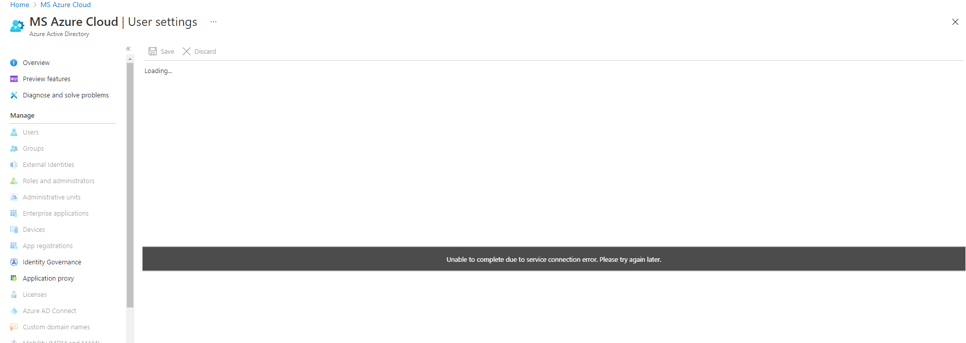 Unable to create app registration in ame tenant - Microsoft Q&A