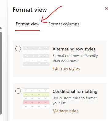 Microsoft Lists/Sharepoint - Formatting Individual Views - Microsoft Q&A