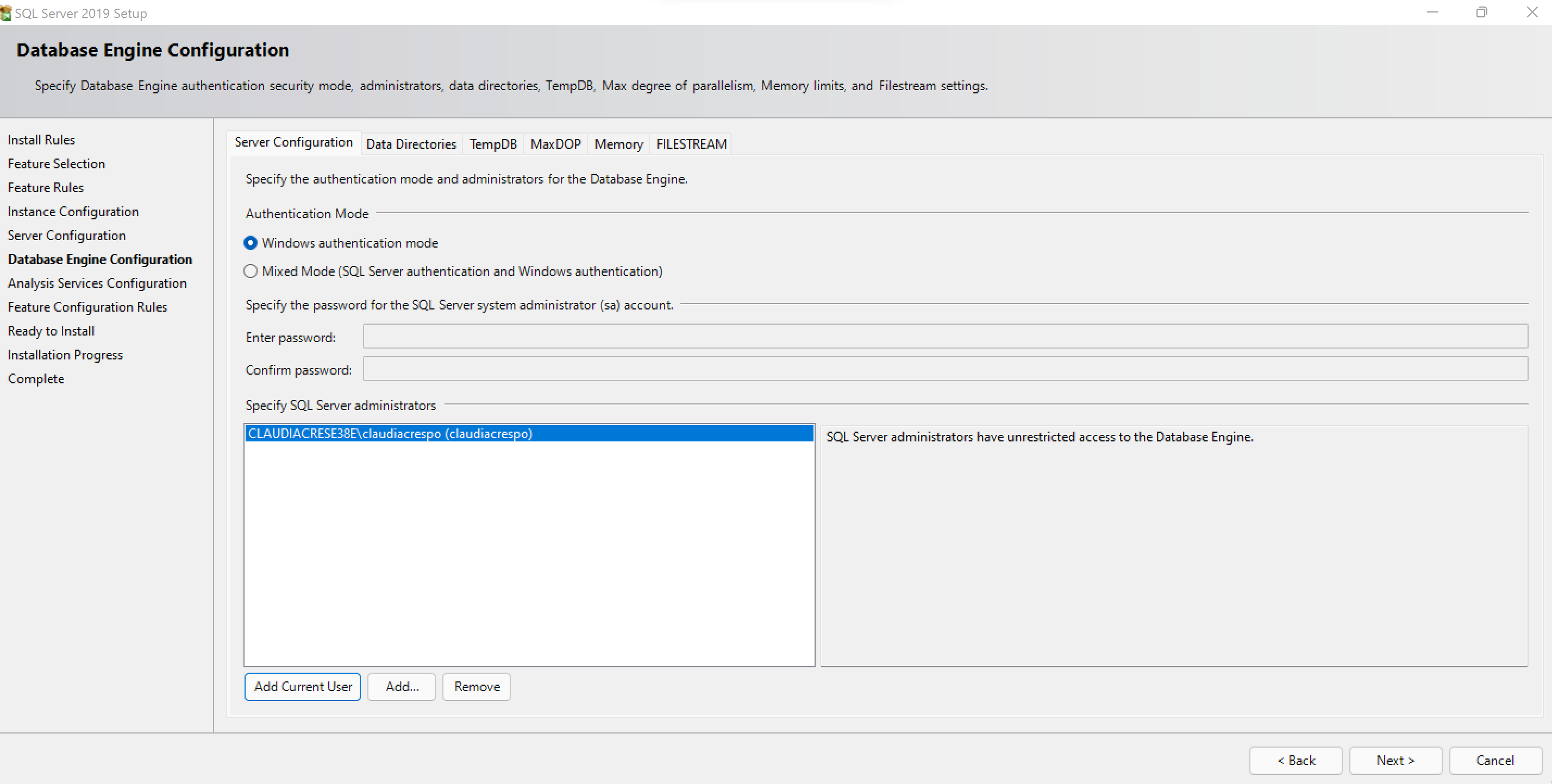 Sql Server Feature Database Engine Services Failed To Install Microsoft Qanda