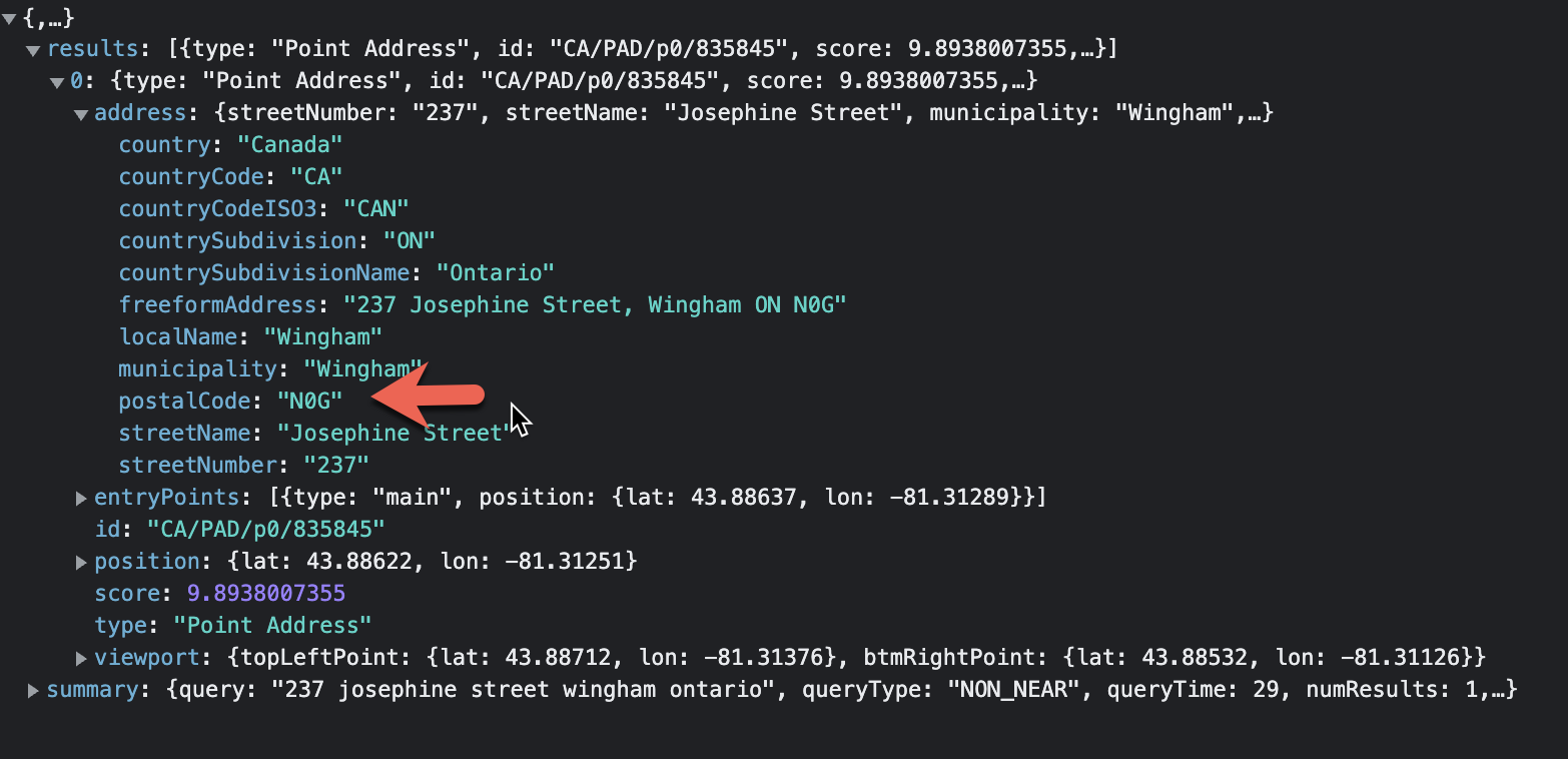 Azure Rest Address Search - Postal Code Incorrect - Microsoft Q&A