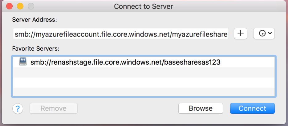 MacOS VPN Point to Site Azure File Storage - Microsoft Q&A
