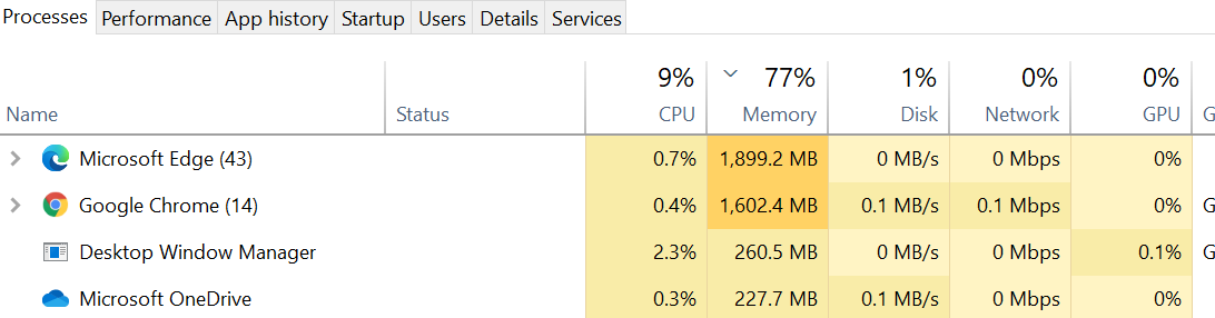 Edge Memory SIssues - Microsoft Q&A
