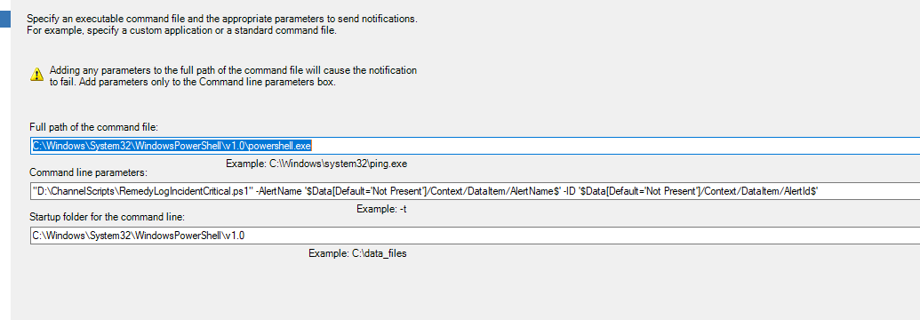 SCOM Command Channel not executing PowerShell Script - Microsoft Q&A SCOM Command Channel not executing PowerShell Script - Microsoft Q&A
