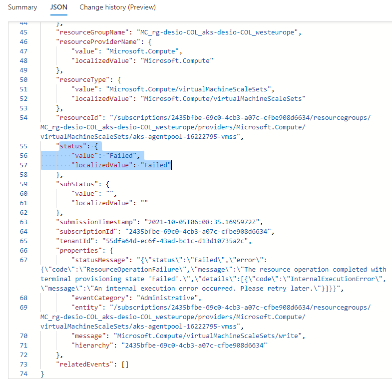 AKS Virtual machine scale set: one of 3 instances doesn't run, it ...