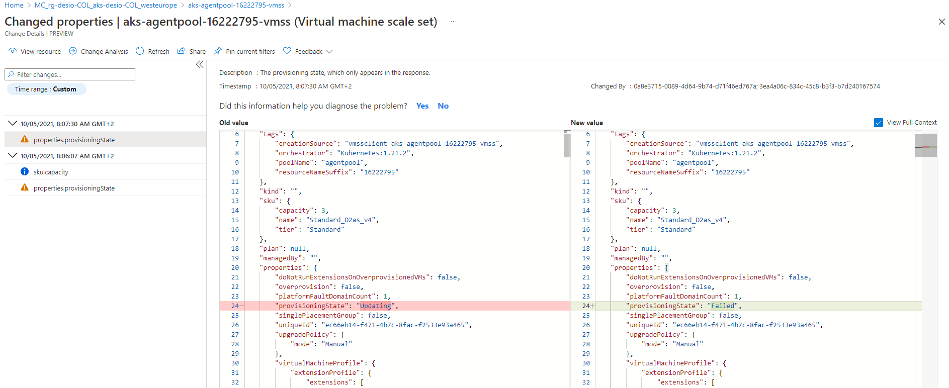 AKS Virtual machine scale set: one of 3 instances doesn't run, it ...