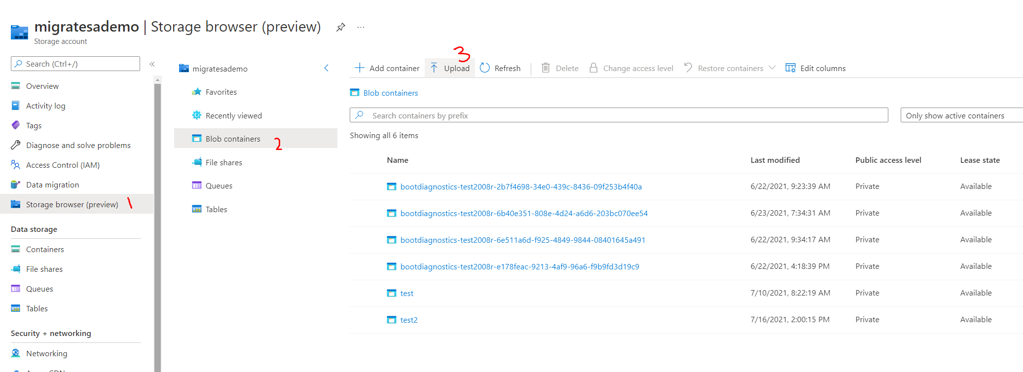 I Am Trying To Upload A File To Azure Storage Explorer And It Won T