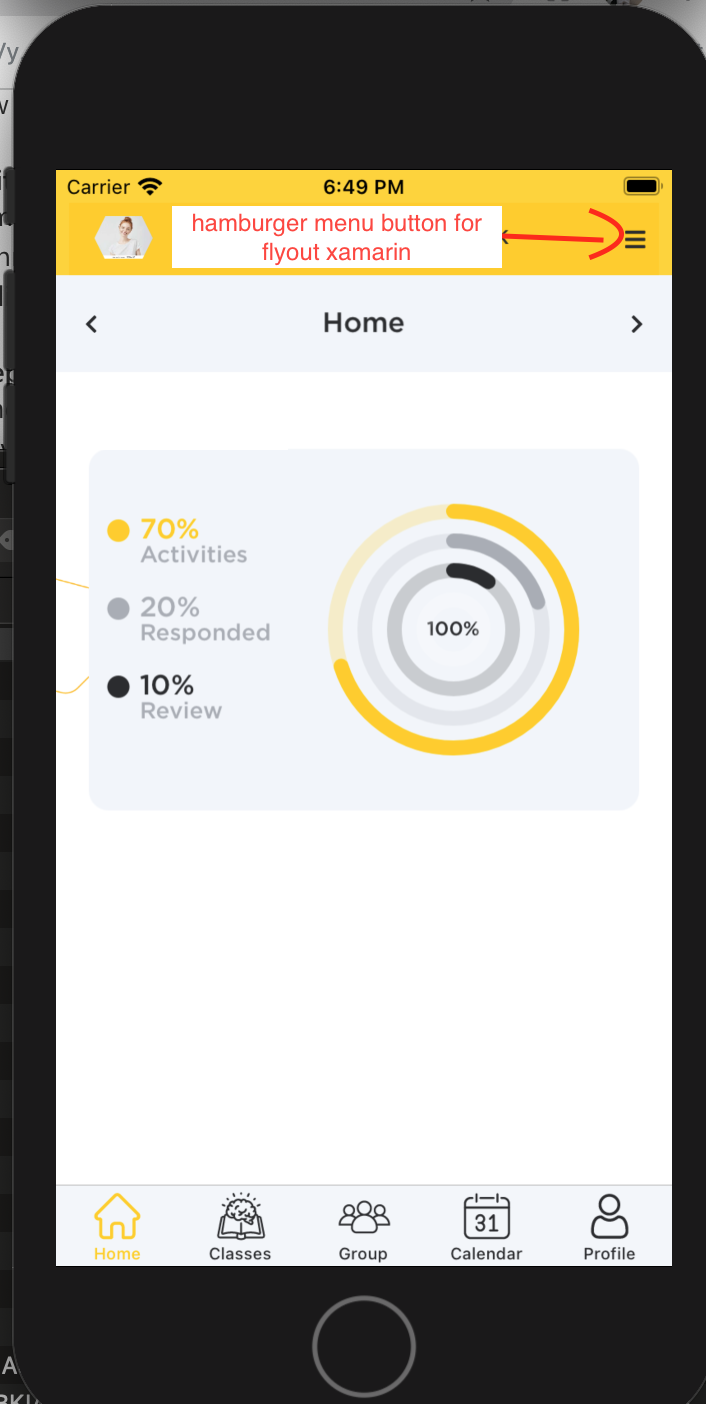 Xamarin Shell Flayout Menu On Right Hand Side Microsoft Qanda