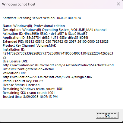Windows not activated error code 0x004f211 - Microsoft Q&A