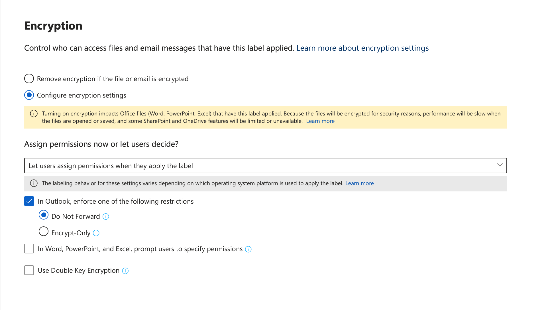 Error with Email Encryption with Label Sensitivity - Microsoft Q&A