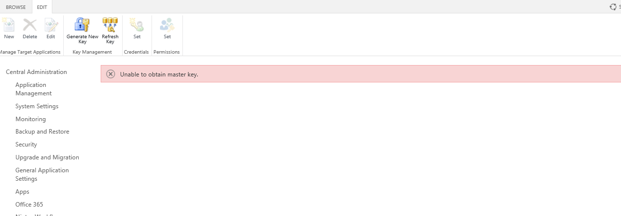 Sharepoint Server 2013 Secure Store Service Issue Microsoft Qanda