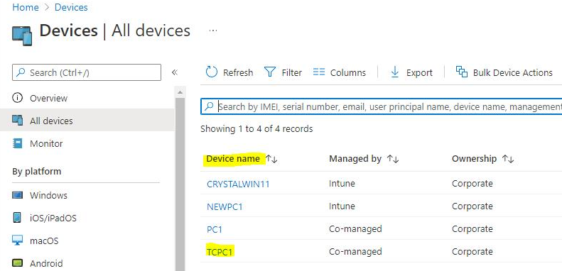 Device ID in devicd name - Microsoft Q&A