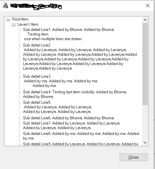 C++ CtreeCtrl vertical scroll bar not scrolling till down button - Microsoft Q&A
