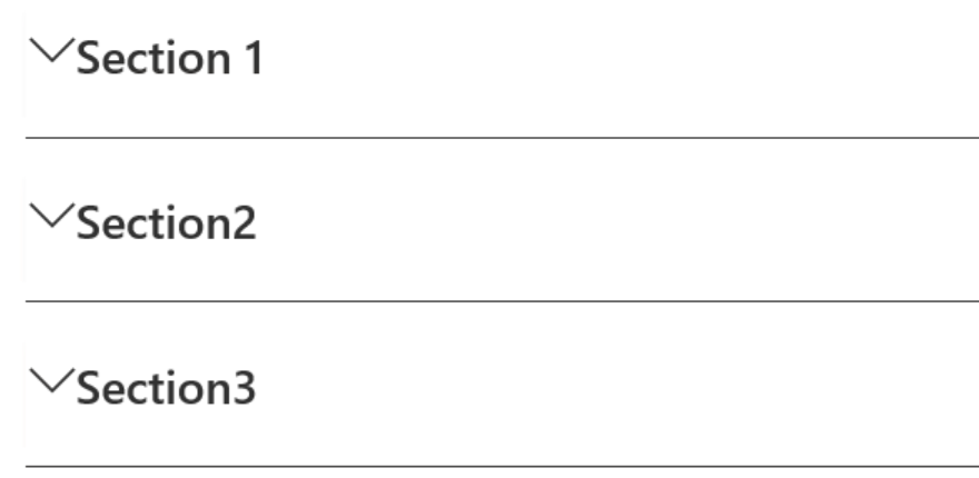 Modern SharePoint: Collapsible section divider lines are different ...