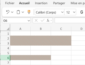 Hachurer des cellules avec Excel Web - Microsoft Q&A