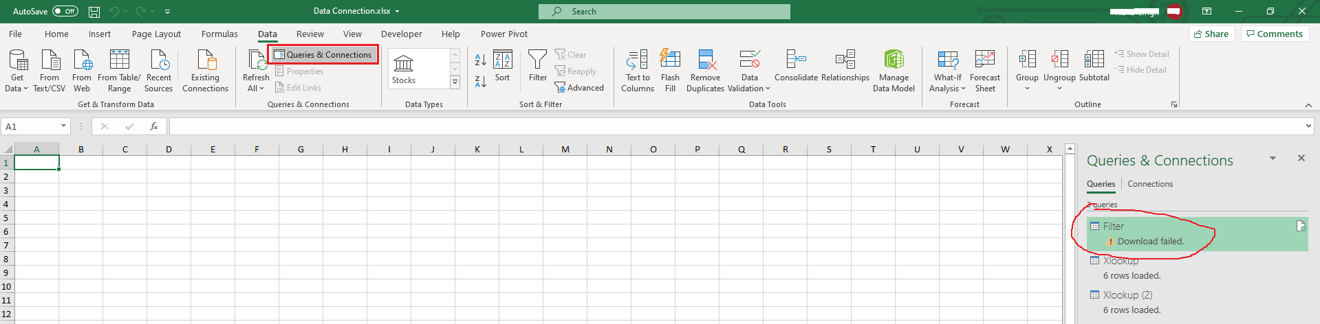 Connection Properties Greyed Out Excel - Microsoft Q&A