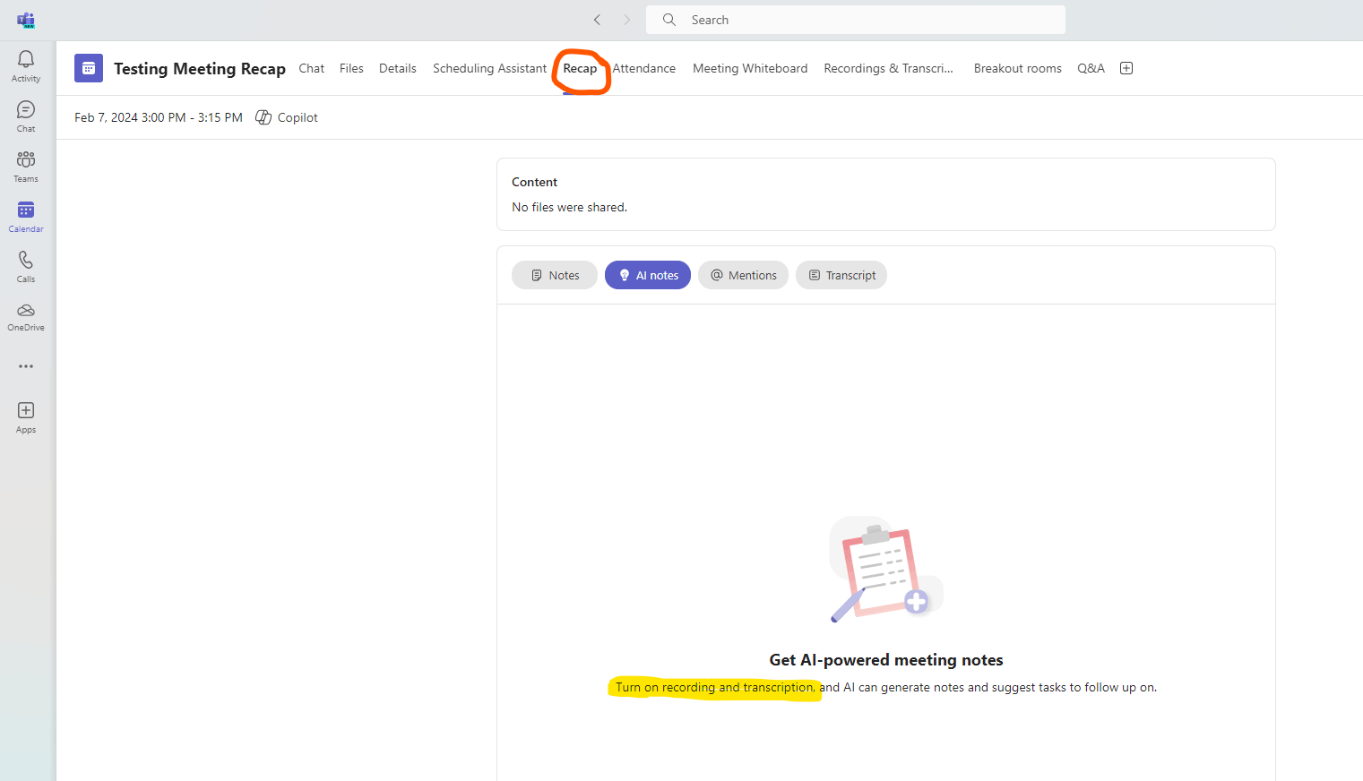 Teams Intelligent Recap not appearing post-meeting - Microsoft Q&A