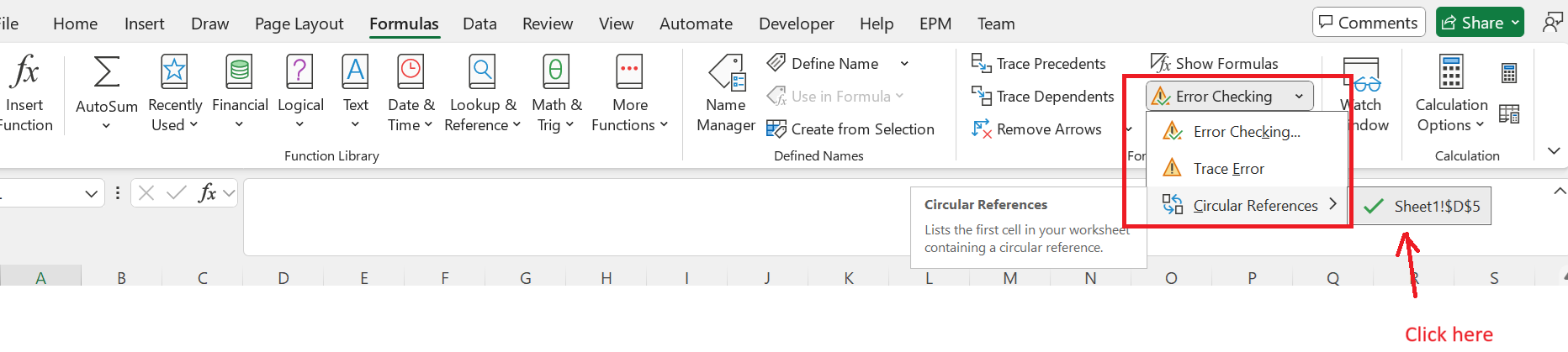 how to find a formula error in a spread sheet - Microsoft Q&A