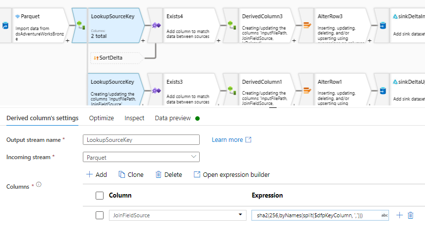 delta sink - setting tab - key columns - Microsoft Q&A