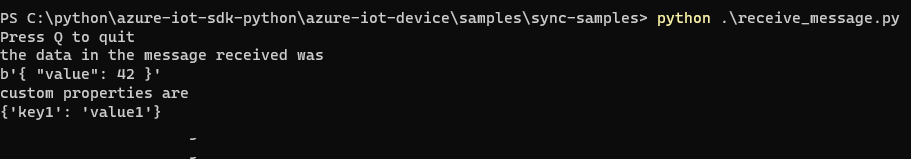 How Read All The Iot Hub Devices C2d Messages In Python Microsoft Qanda