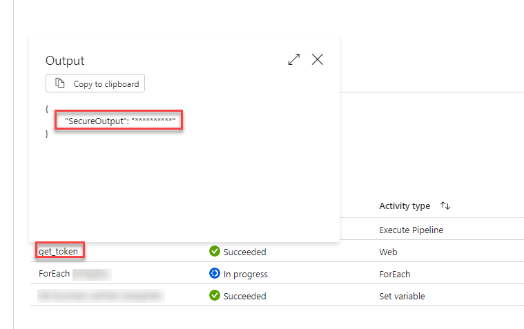 Azure Data Factory Securestring Parameter Printed Out In Plain Text In Debug Monitoring Logs
