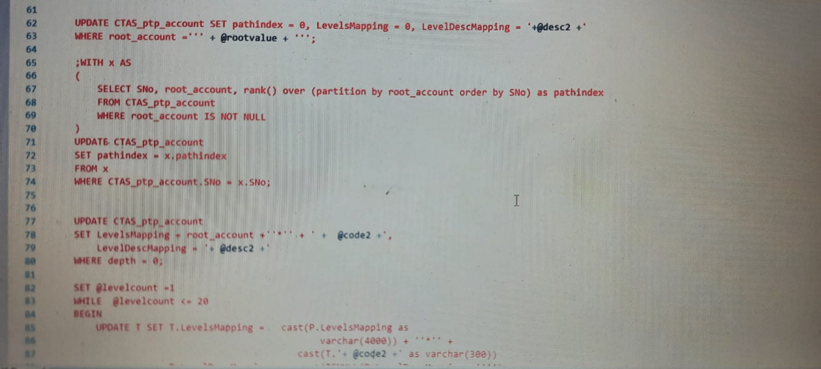 Custom Expresion Having Stored Procedures Inside Loop Is Failing In Runbook Of Azure Synapse