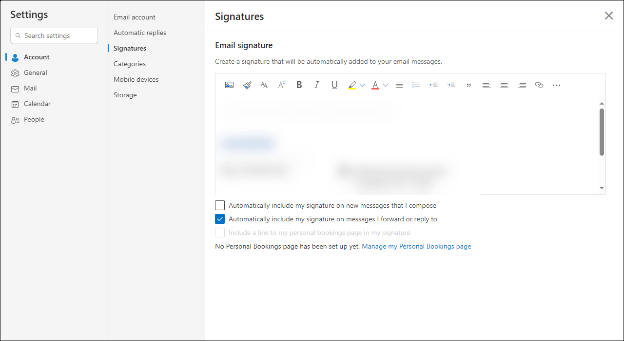 New Outlook doesn't offer multiple signatures? - Microsoft Q&A