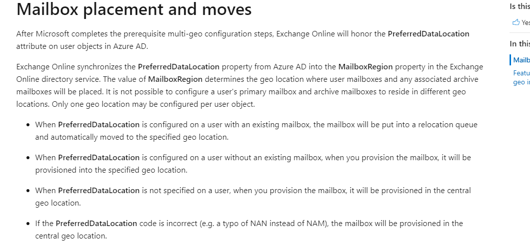 multi-geo mail - Microsoft Q&A